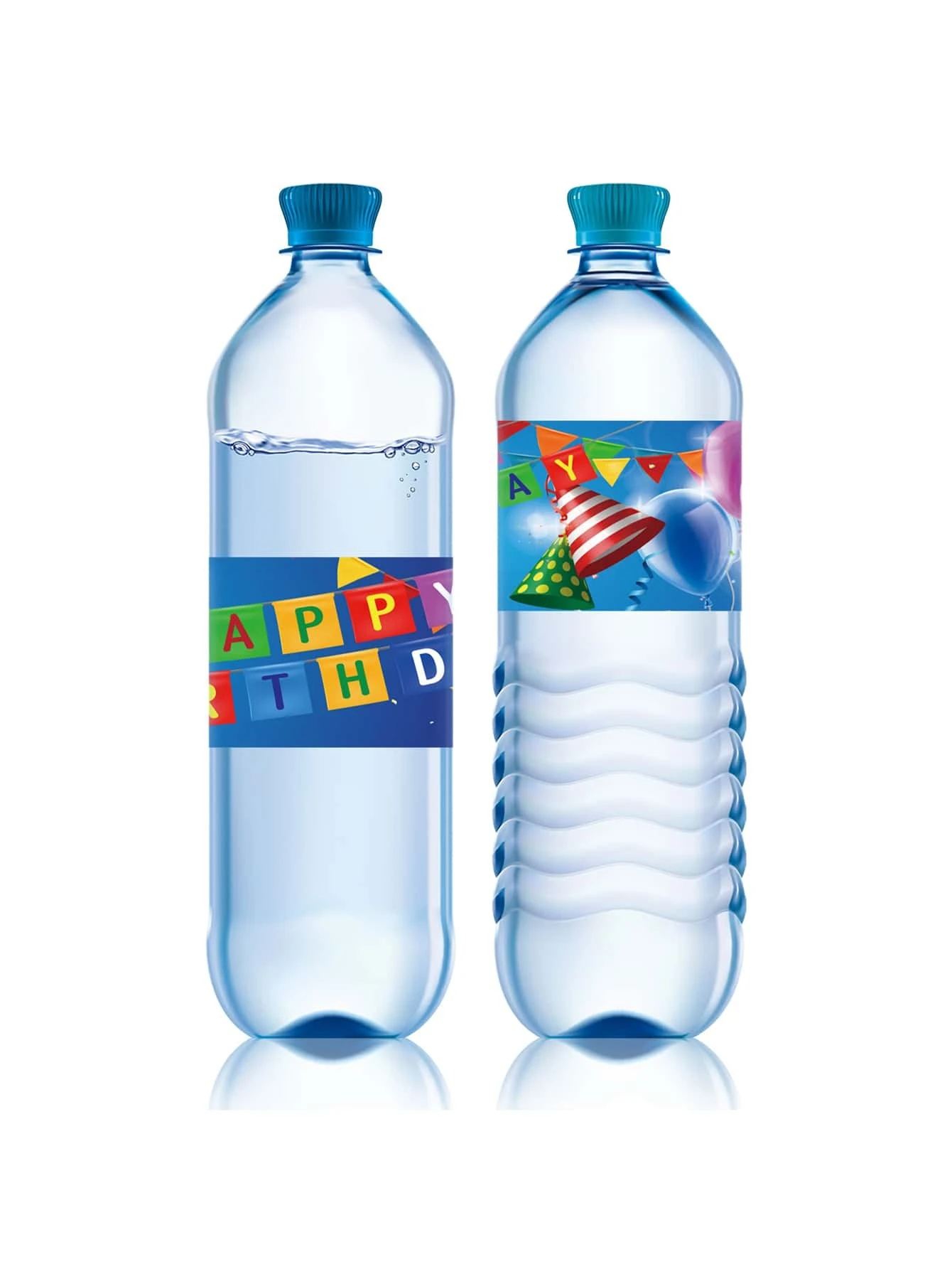 20pcs Happy Birthday Water Bottle Labels Classmates Friends Family ...