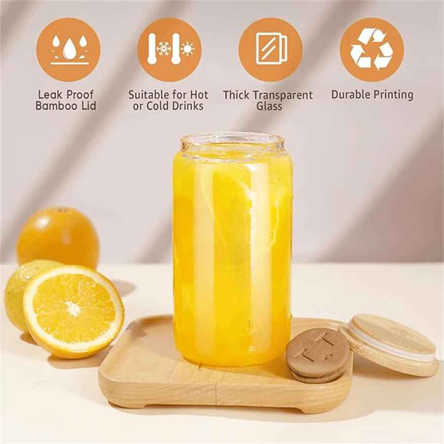 1pc, Initial Glass Cup, Monogrammed Gifts For Women, 16 Oz Glass Cups W ...