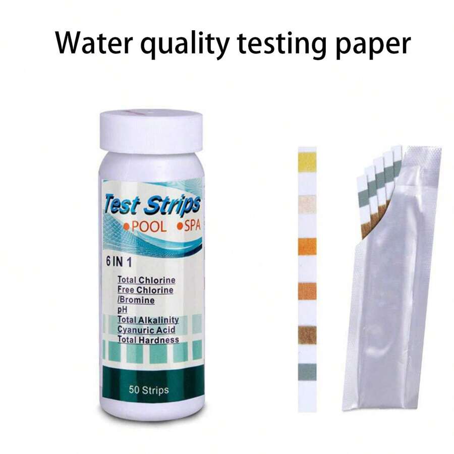 6-In-1 Swimming Pool Test Strips,100PCS Quick And Accurate Test Paper ...