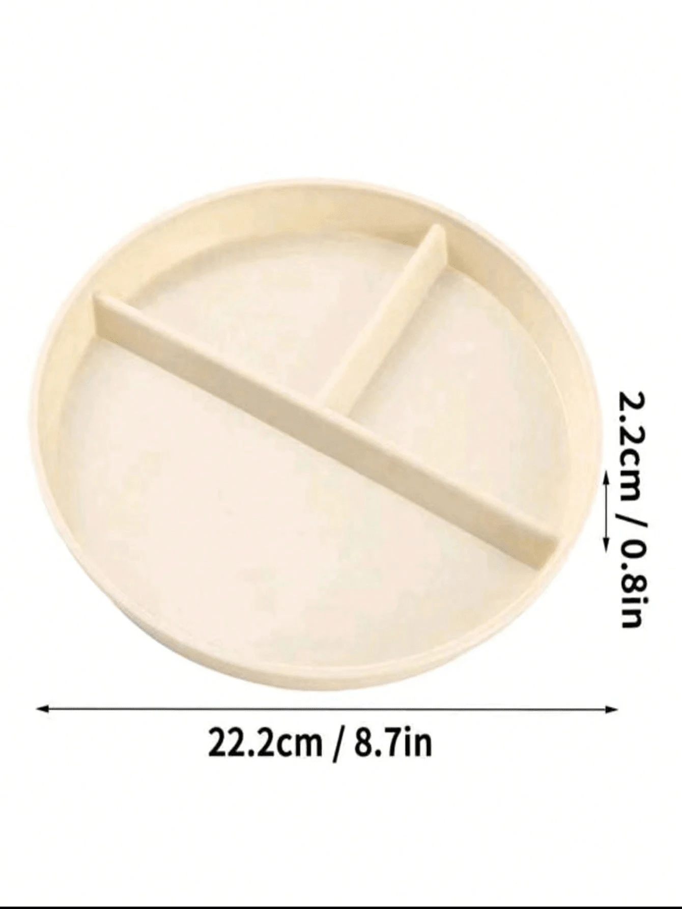 1pc Microwavable Plastic Divided Lunch Tray, Multifunctional Fruit ...