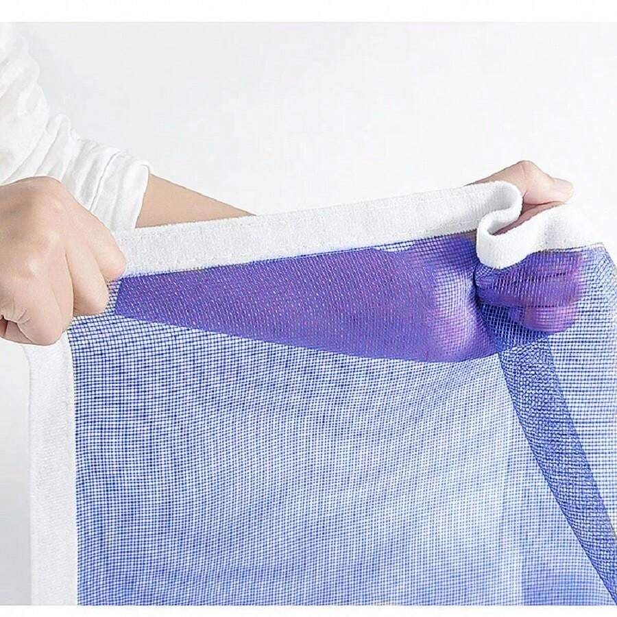 Malha de Tela de Janela Azul, Tule Aéreo Ajustável, Mosquiteiro ...