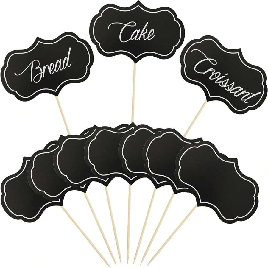 Cake Toppers, Charcuterie Boards Accessories, 24/50 Pieces Food Labels ...
