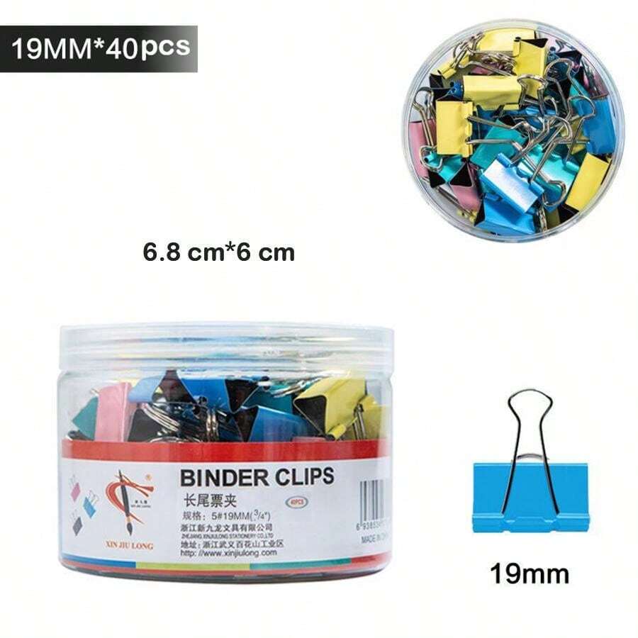 Clip de sujeción de papel de metal de cola larga, clip de documento ...