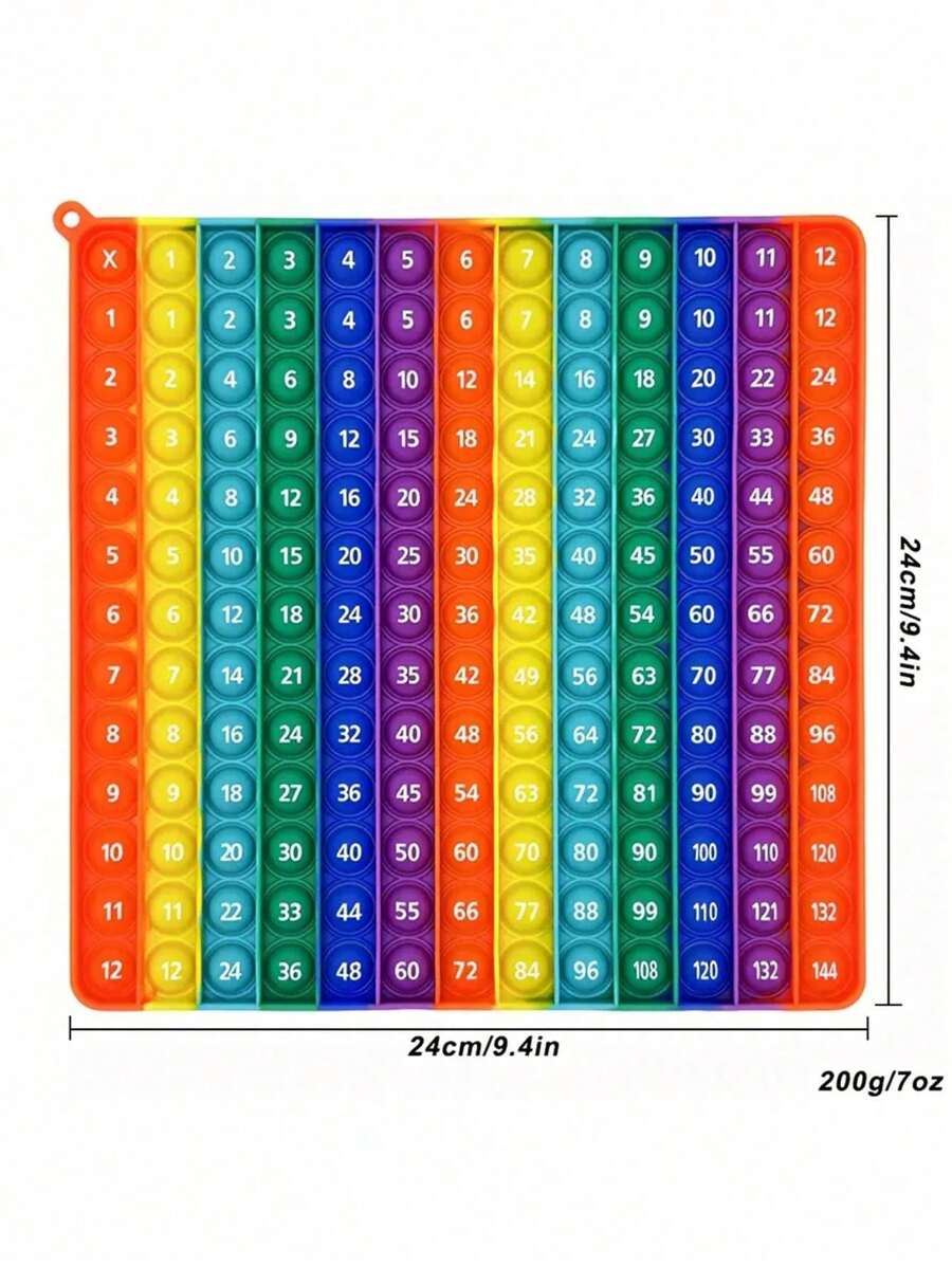 Grand tapis de jeu de table de multiplication POPP 12 x 12, jouet de ...