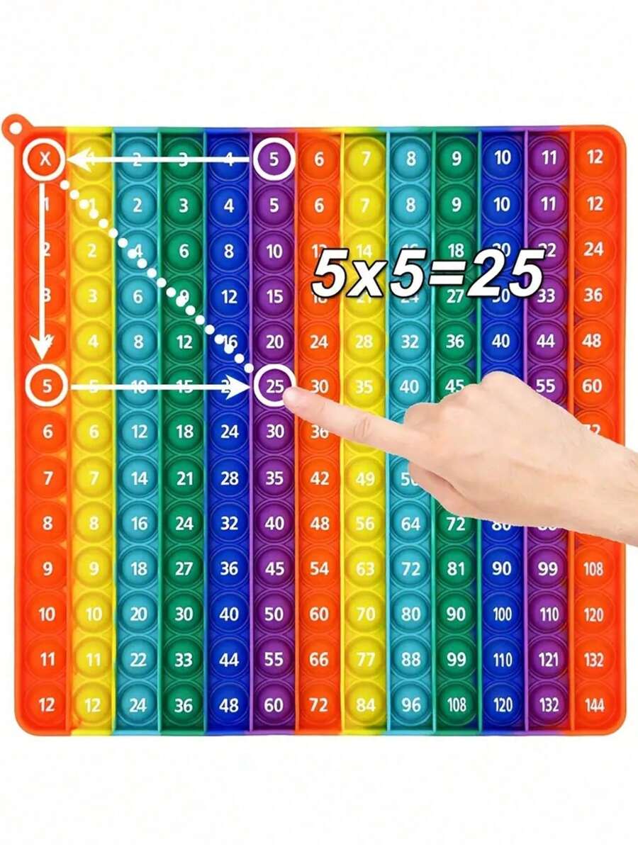 Grand tapis de jeu de table de multiplication POPP 12 x 12, jouet de ...