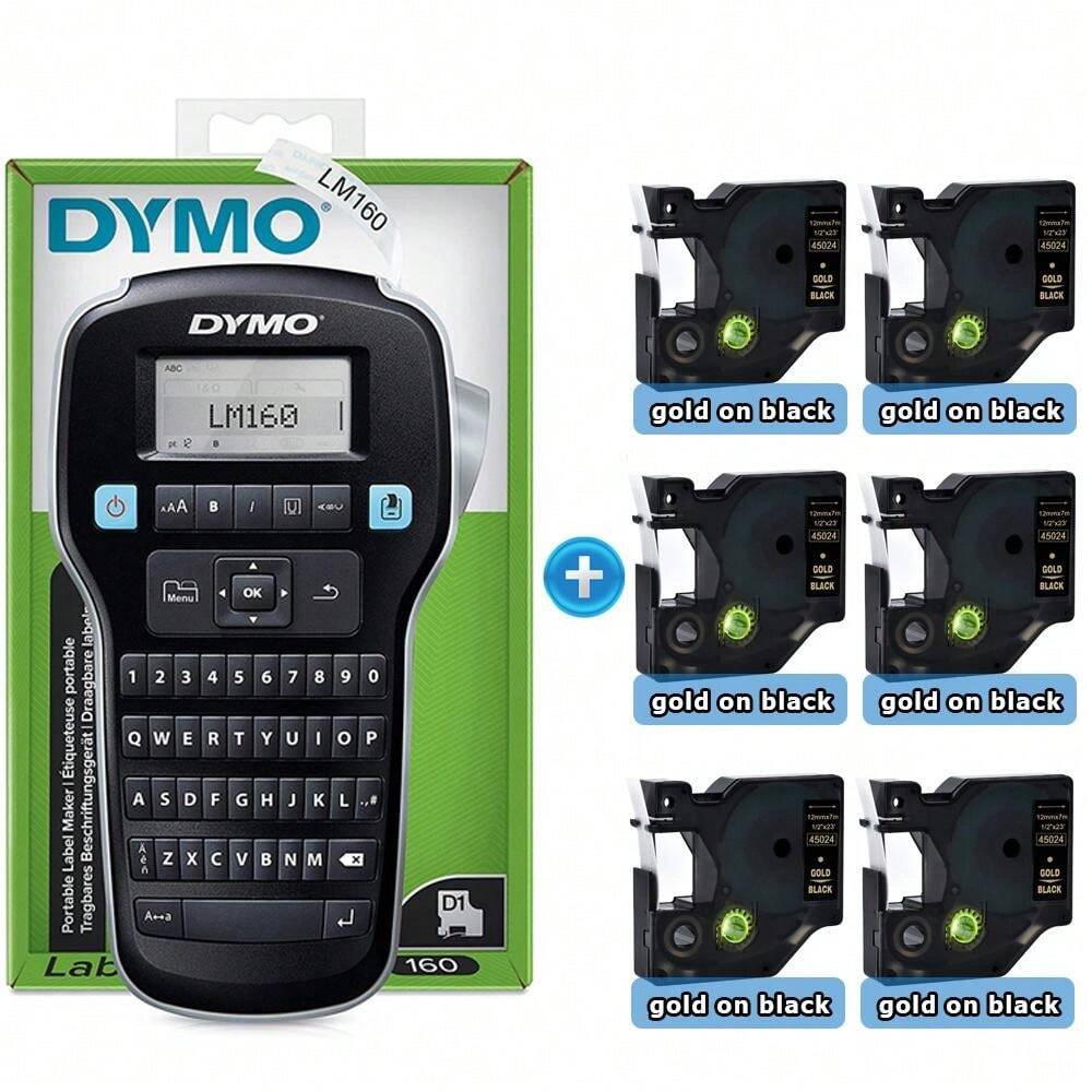 Máquina etiquetadora DYMO LM160 para cinta DYMO D1 de 12mm 45013 40913 45010 45021 45022 45023 ...