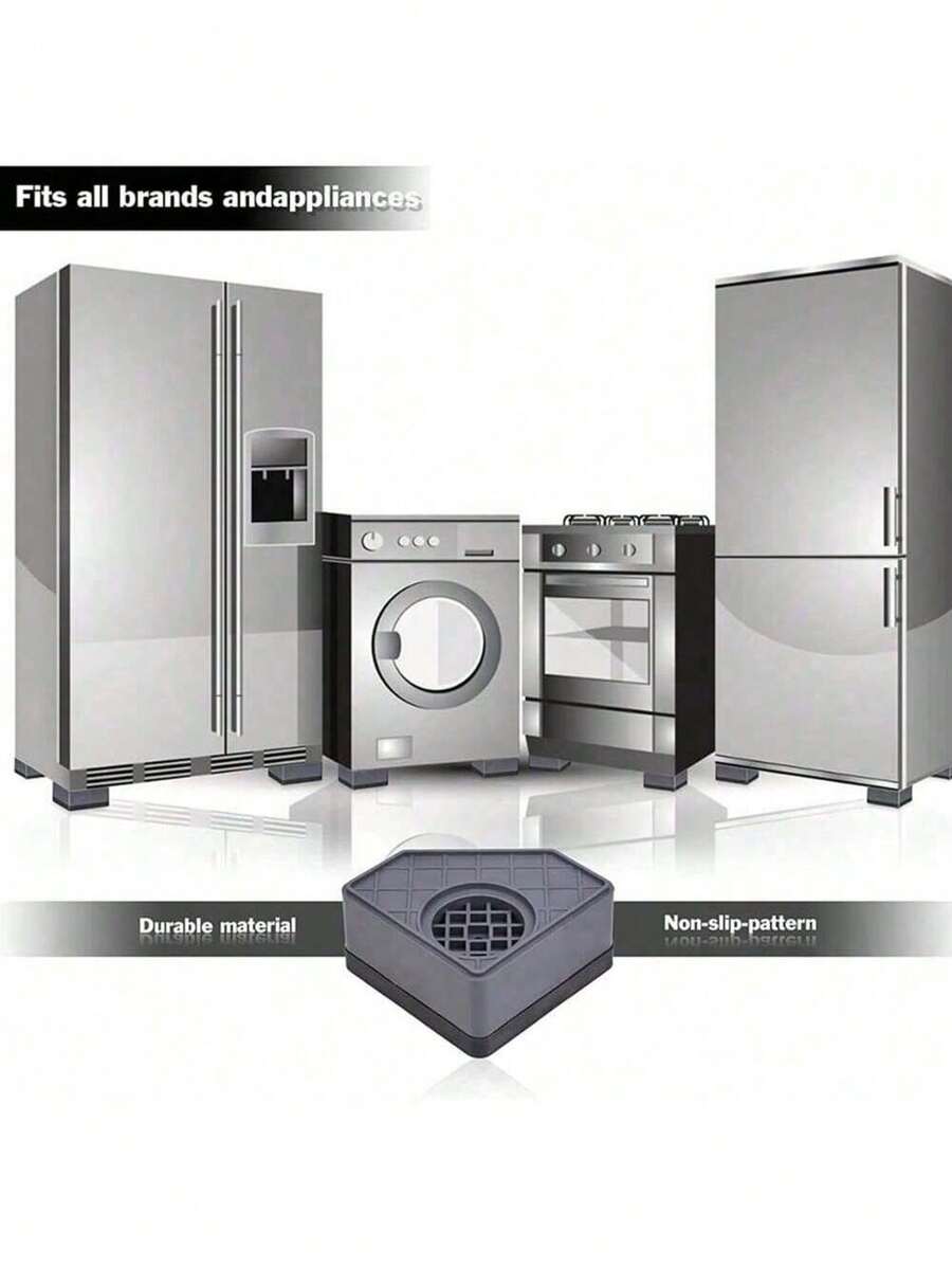 4pcs Antivibration Pads, Washing Machine And Dryer Base, Noise ...