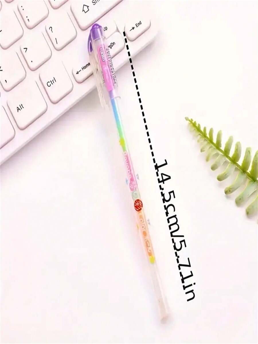 5pcs Creative Multi-Color Watercolor Pens, 6-Color Greeting Card Pens ...