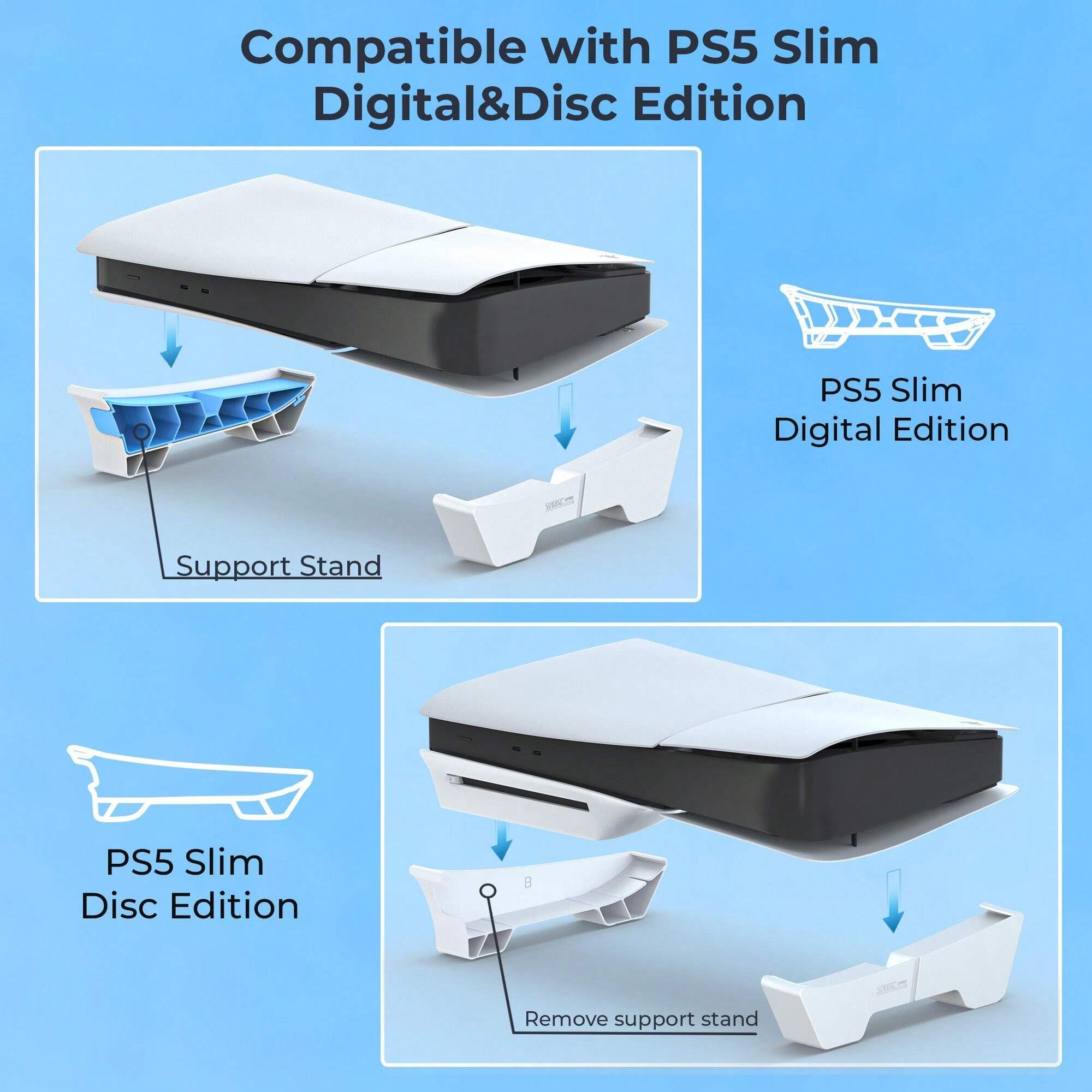 Desktop Stand For PS5 Slim/PS5 Pro Game Console, Horizontal Fixed ...