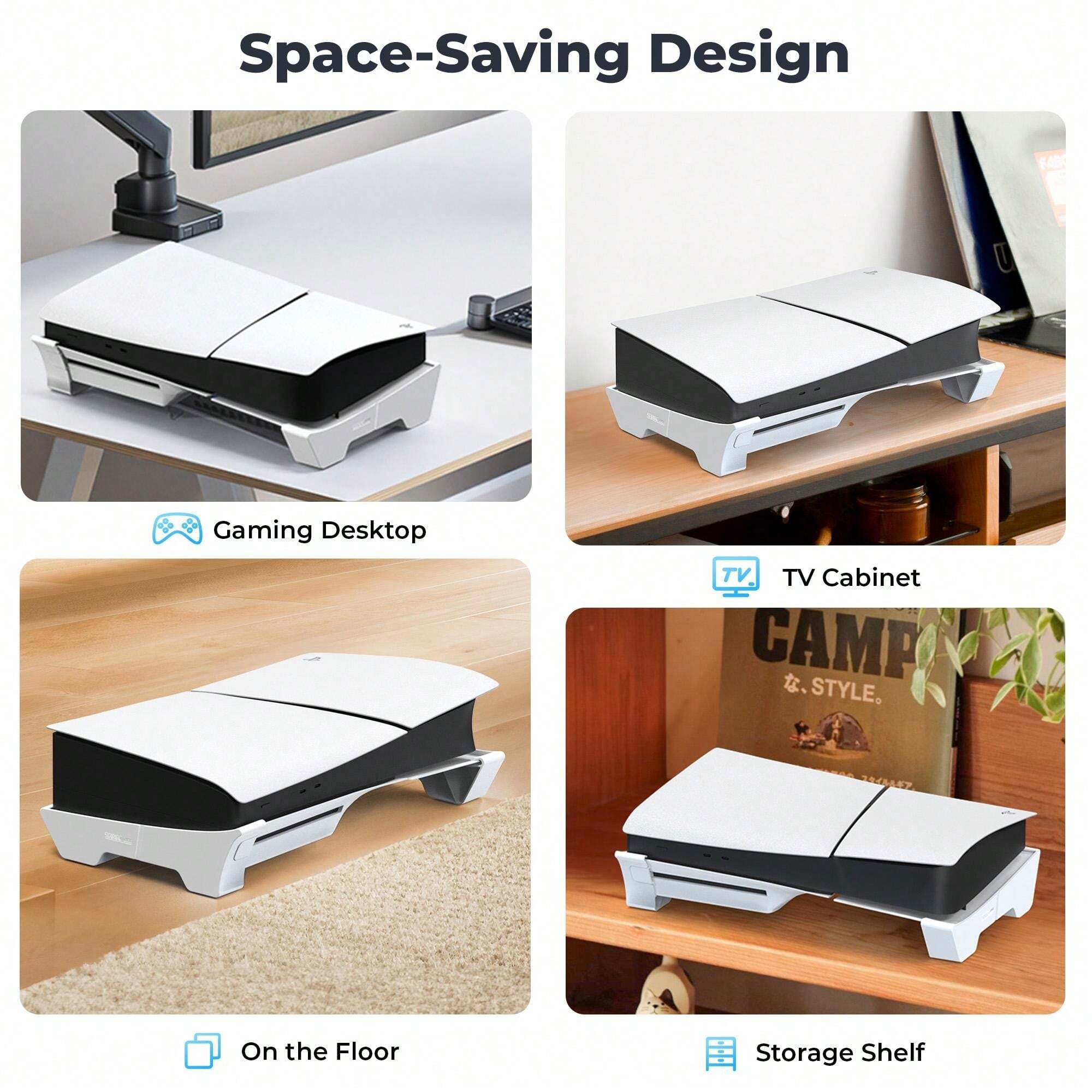 Desktop Stand For PS5 Slim/PS5 Pro Game Console, Horizontal Fixed ...