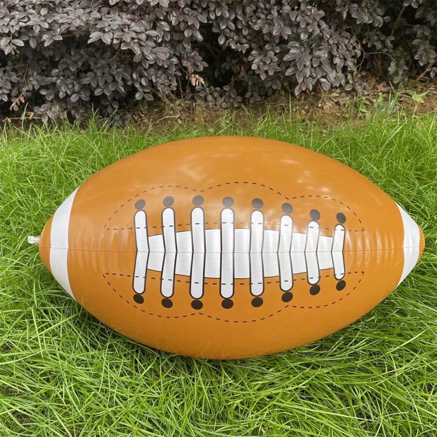 3pcs 16 Inch Inflatable Rugby PVC With 1pc Pump Color Random, Outdoor ...