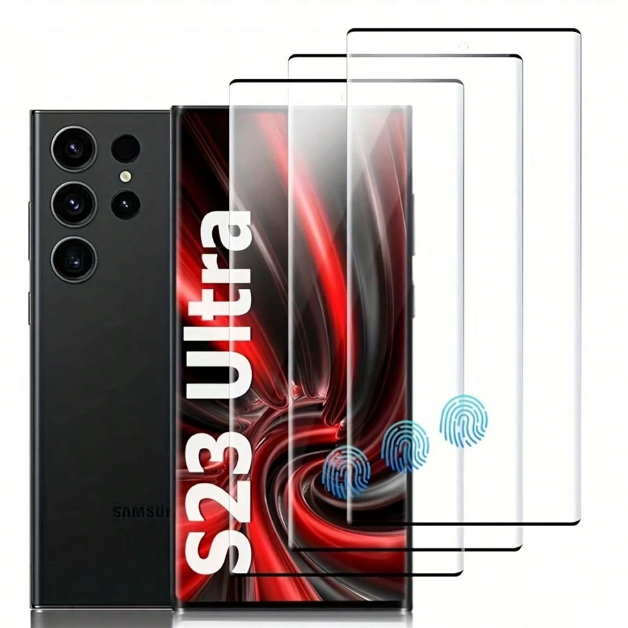 [3 Packs] For Galaxy S23 Ultra Screen Protector, Scratch Resistant, HD ...