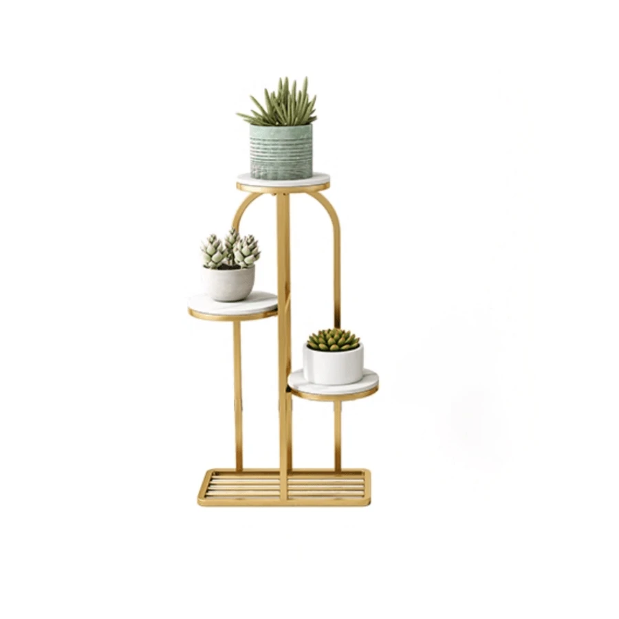 Living Room Flower Stand Floor-Standing Wrought-Iron Plant Shelf For ...