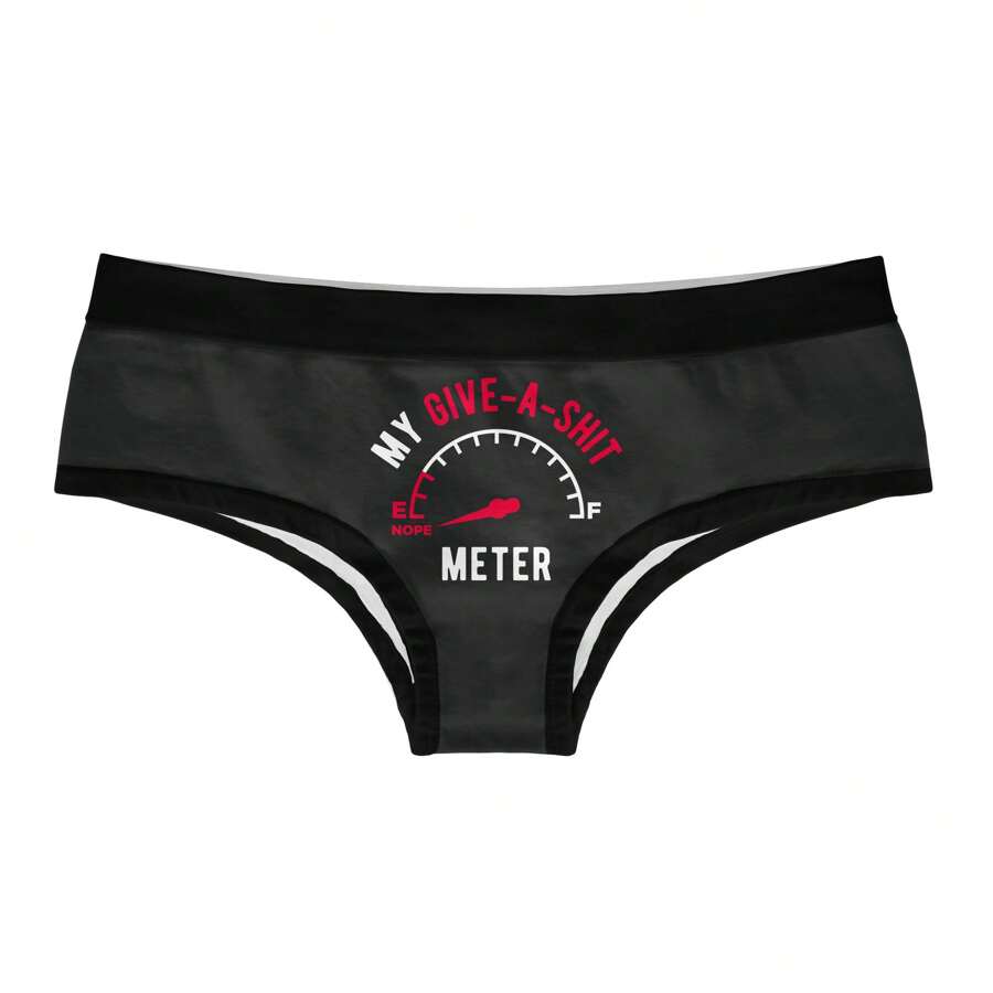 Womens Give A It Meter Panties Funny Sarcastic Graphic Bikini Brief ...
