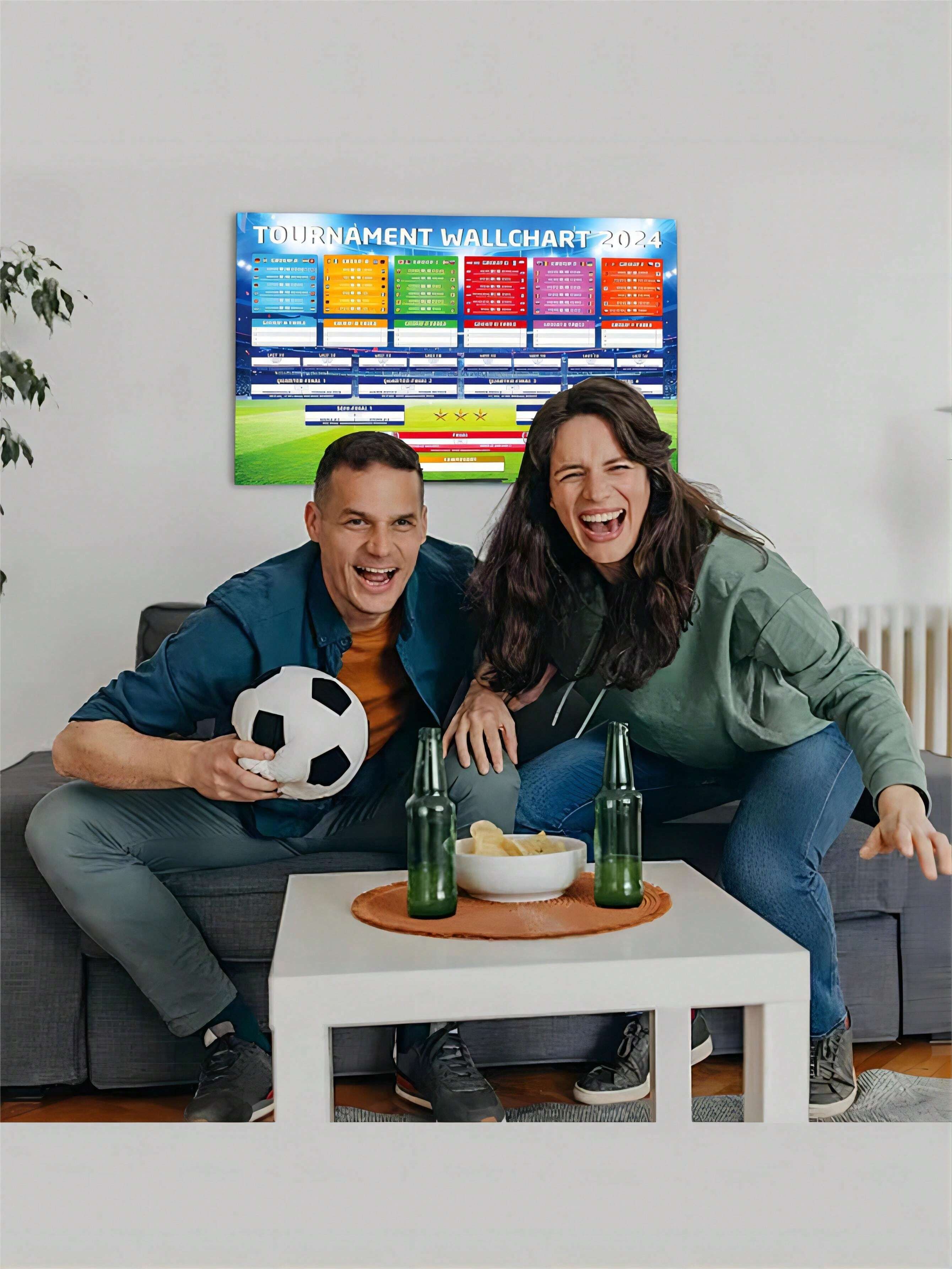 2024 European Cup Schedule Wall Chart - European Football Championship ...