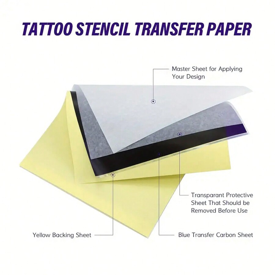 Tattoo Transfer Paper, A4 Size Template Used For Tattoo Stencil ...
