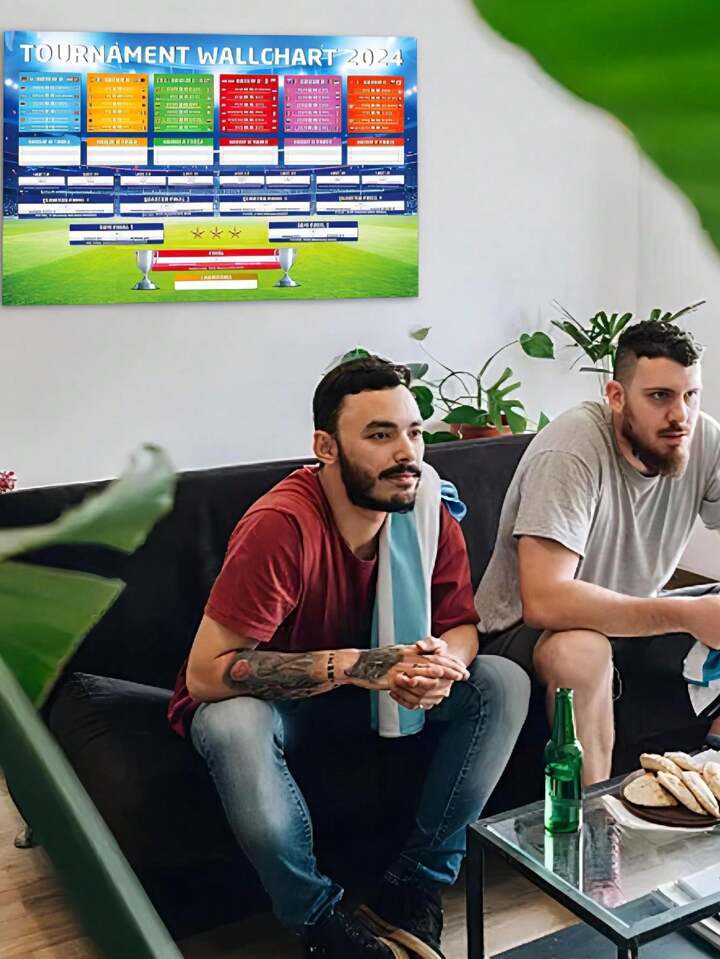 2024 European Cup Schedule Wall Chart - European Football Championship ...