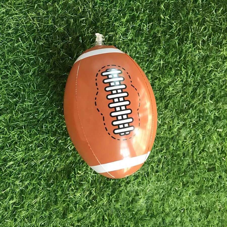 3pcs 16 Inch Inflatable Rugby PVC With 1pc Pump Color Random, Outdoor ...