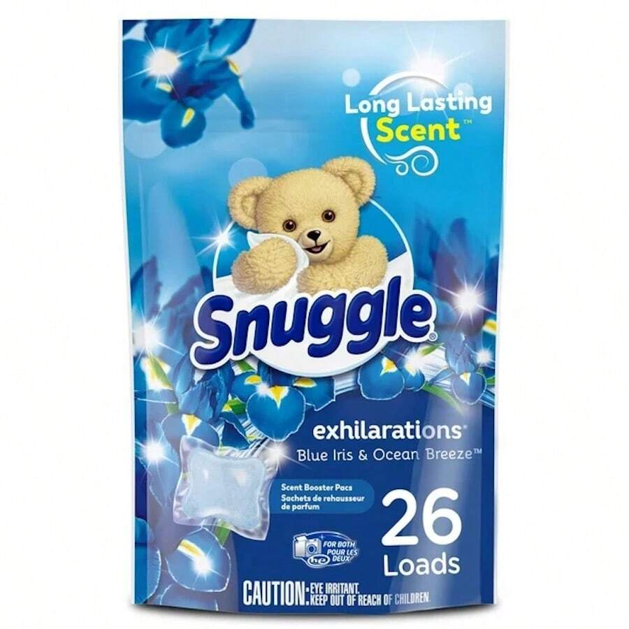 Snuggle Exhilarations In Wash Laundry Scent Booster Pacs, Blue Iris ...