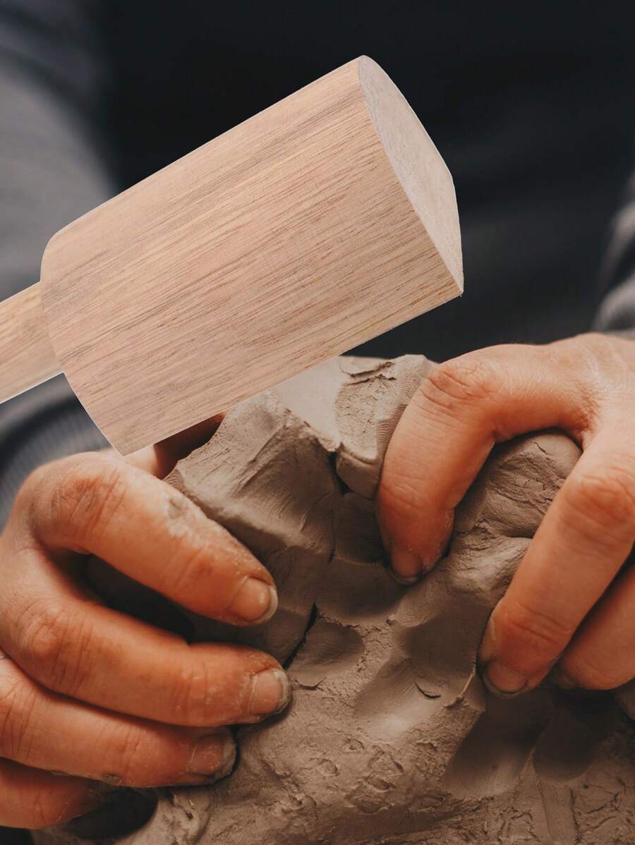 1pc Wood Tongzi Pottery Clay Sculpture Pottery Clay Model Making Tools ...