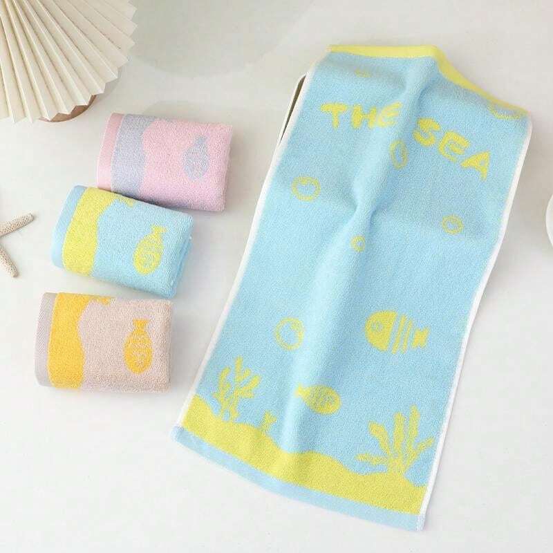 Toalla infantil pequeña suave y absorbente de algodón puro, toalla ...