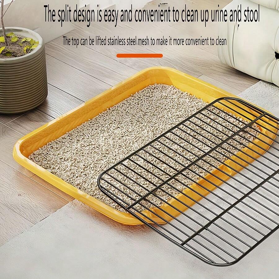 1pc New Style 2024 Pet Dog Poop Tray Flat Removable Washable Pet ...