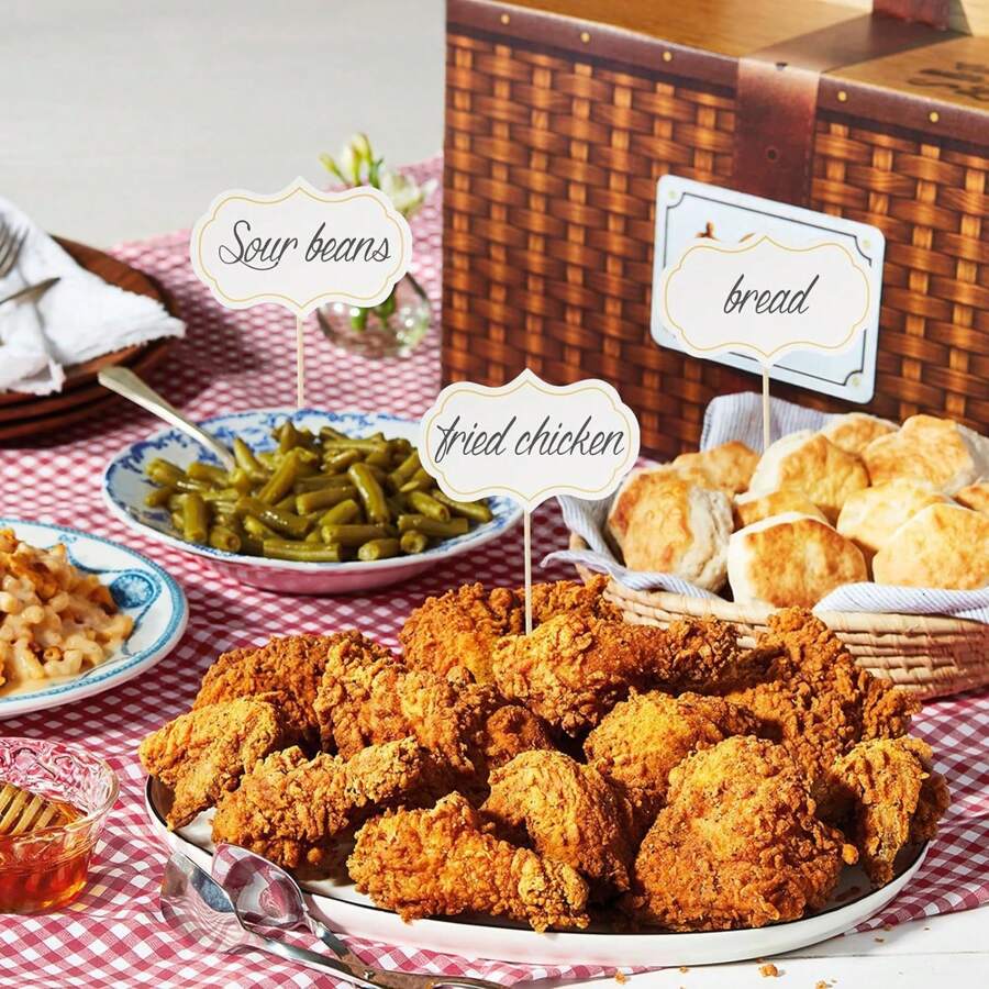 Cake Toppers, Charcuterie Boards Accessories, 24/50 Pieces Food Labels ...