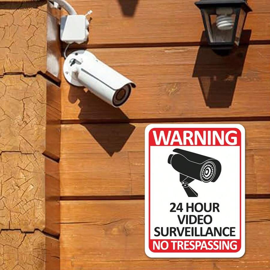 Private Property No Trespassing Sign- 24 Hour Video Surveillance ...
