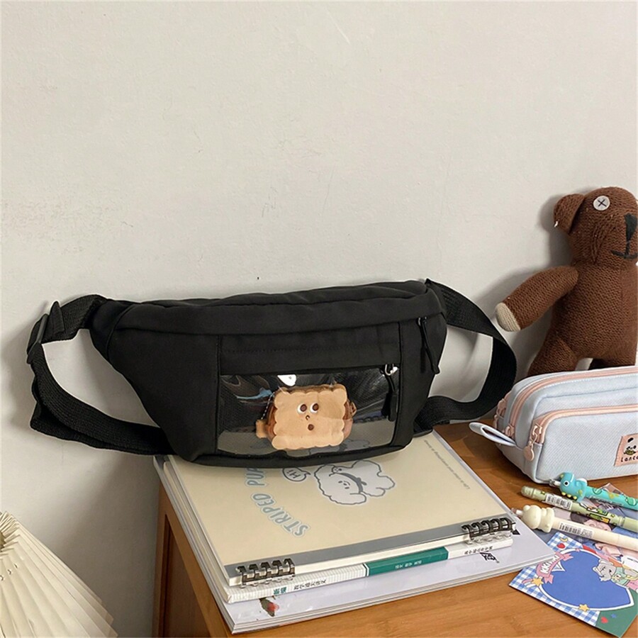 Japanese-Style Minimalist Transparent Satchel, Light & Foldable Chest ...