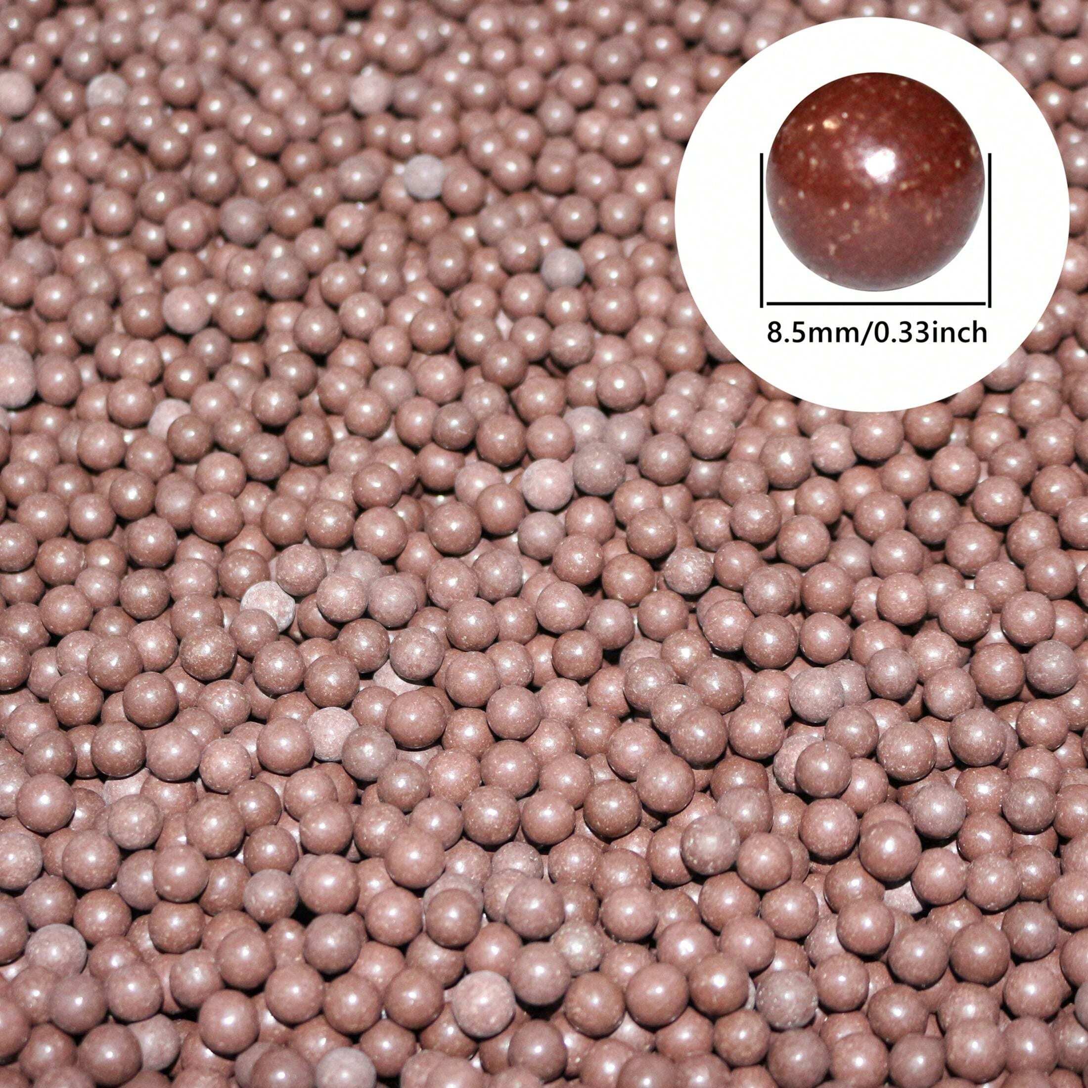 1 Pack Brown Glossy Mud Ball For Slingshot Hunting And Shooting, Clay ...