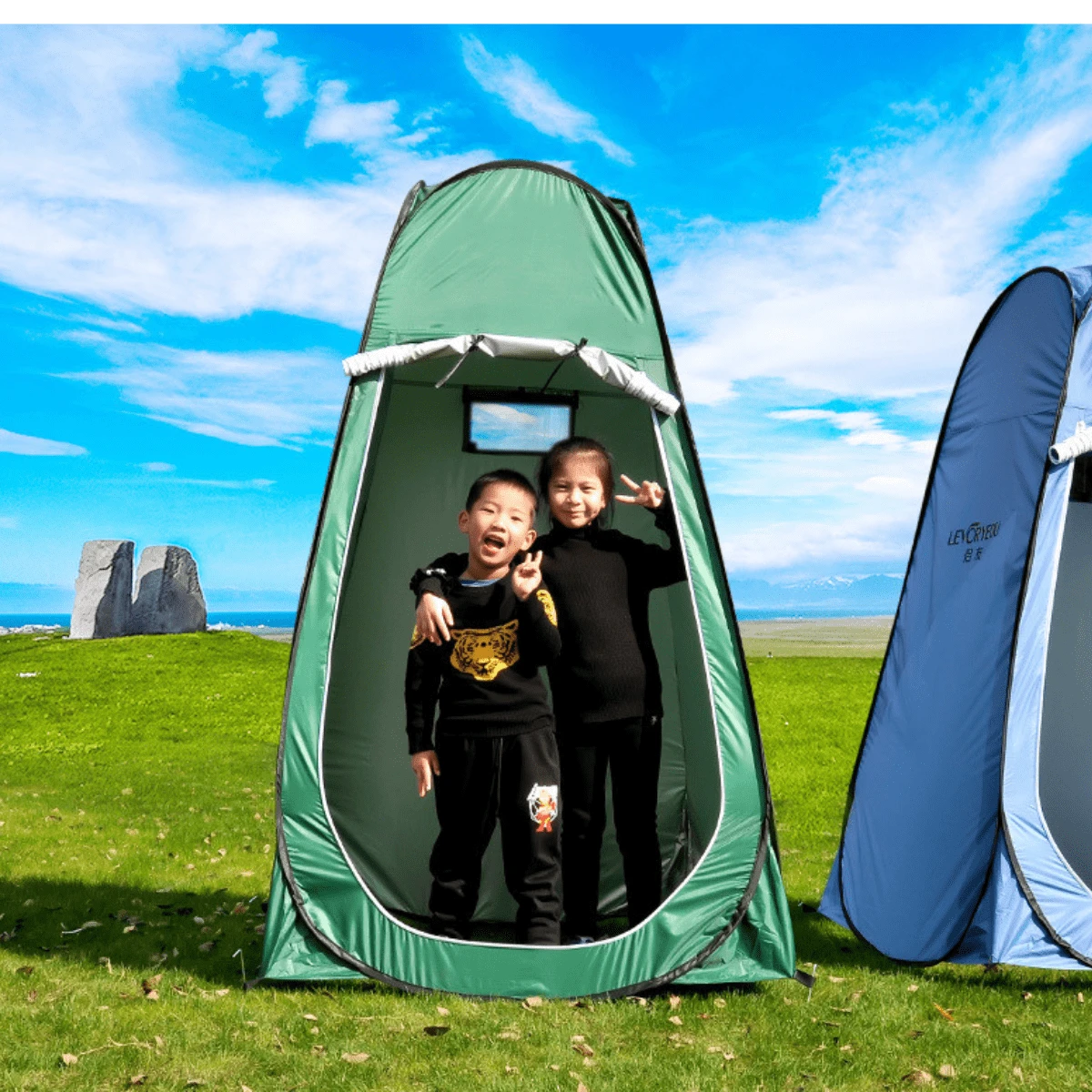 Pop-Up Privacy Tent, Camping Toilet Shower Changing Room Tent, Foldable ...