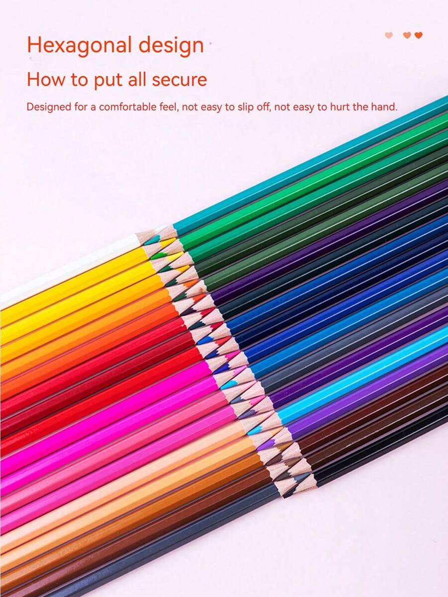 48 Colors Water Soluble Drawing Pencil Set, Oil Based, For Students And ...