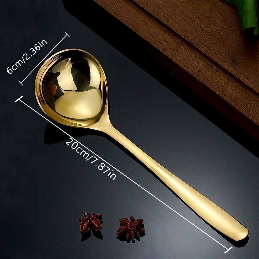 2pcs Stainless Steel Long Handle Spoon, Thick Long Handle Spoon Hot Pot ...
