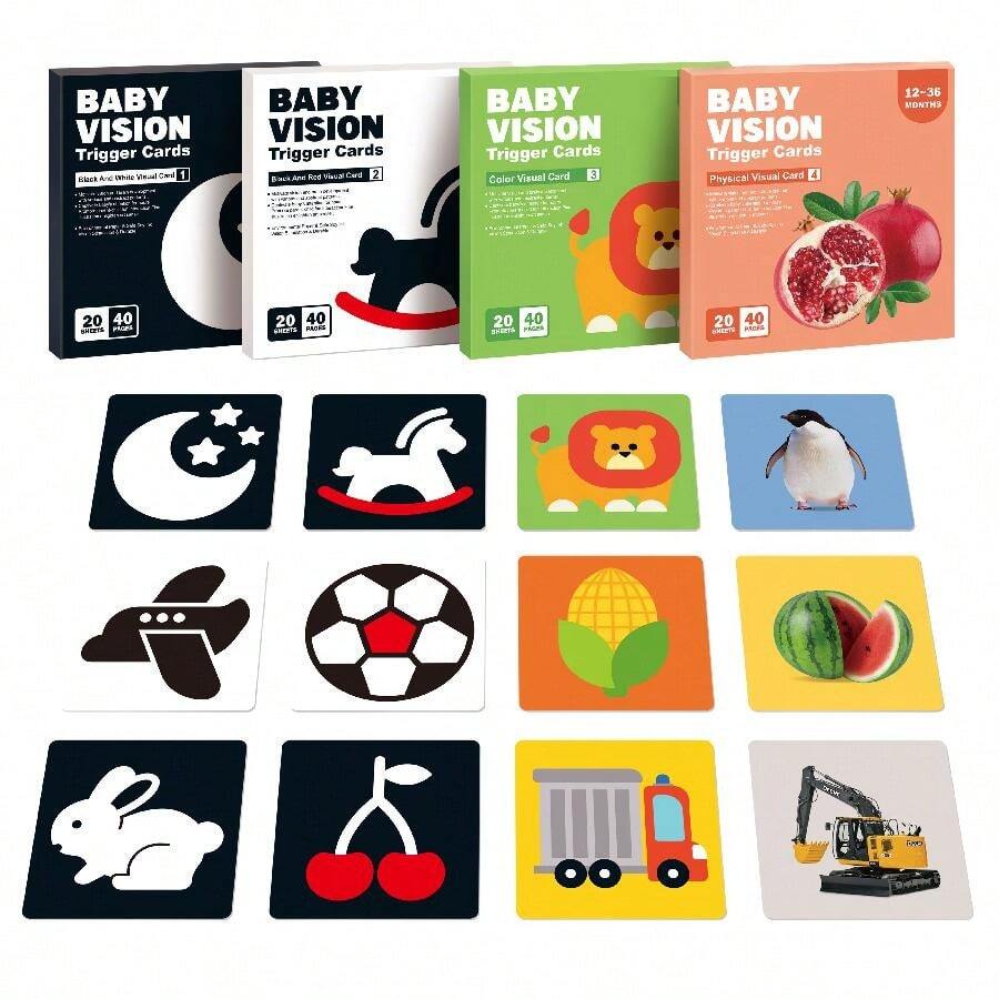 1 boîte de 20 cartes noir et blanc avec 40 motifs différents, cartes ...