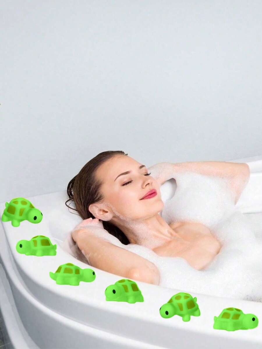 5pcs Mini Rubber Turtle Bath Toys Squeaky Bath Toys Bulk Set For Bath ...