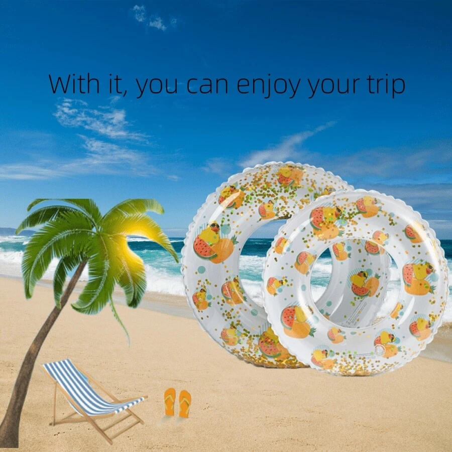 1 Flash Duck Swimming Ring, Suitable For Children Aged 5-8 (40-80 ...