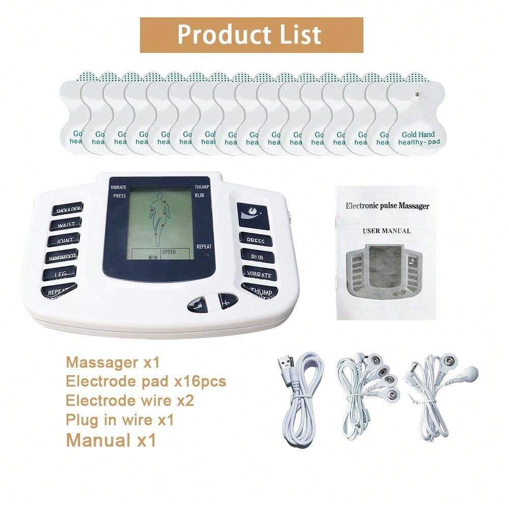 Muscle Stimulator Electric Body Massager Tens EMS Digital Therapy ...