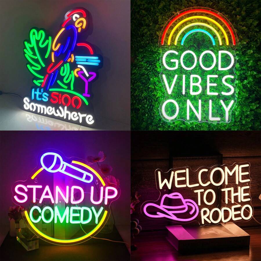 It's 5 O'clock Somewhere Neon Sign, Fun LED Light-Up Sign, Neon Is ...