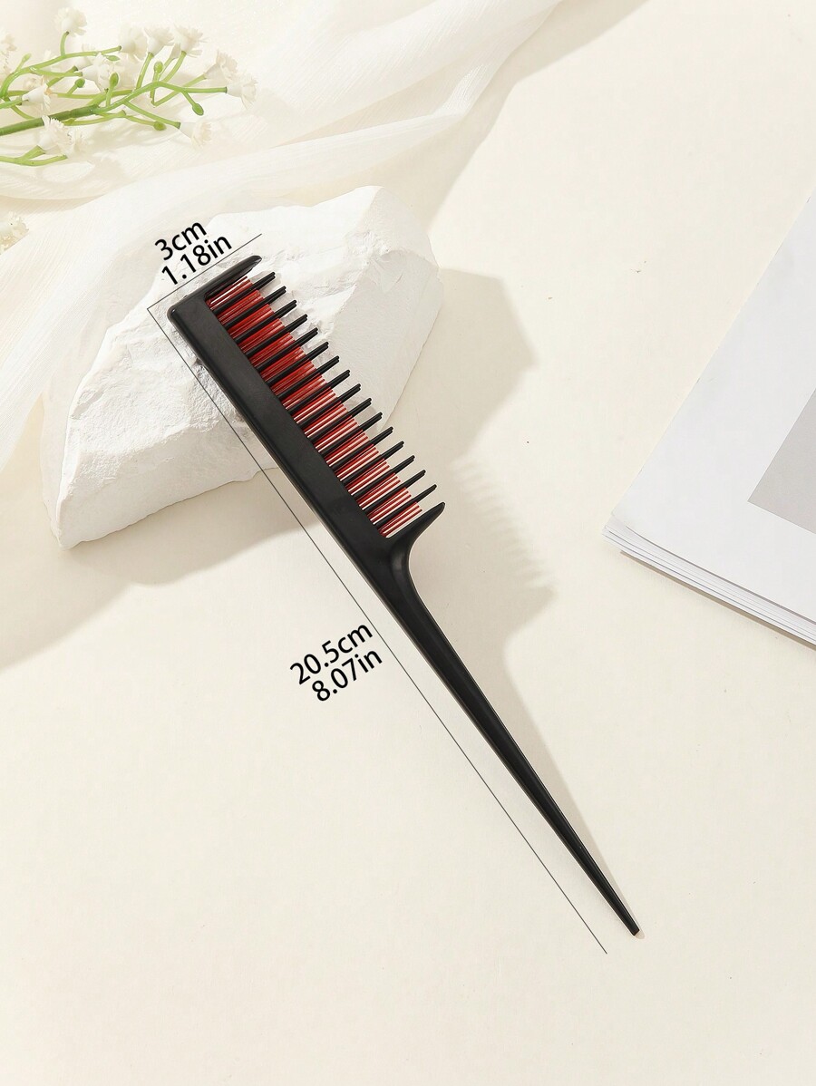 1pc Rat Tail Design Hair Comb With High And Low Tooth For Women Styling ...