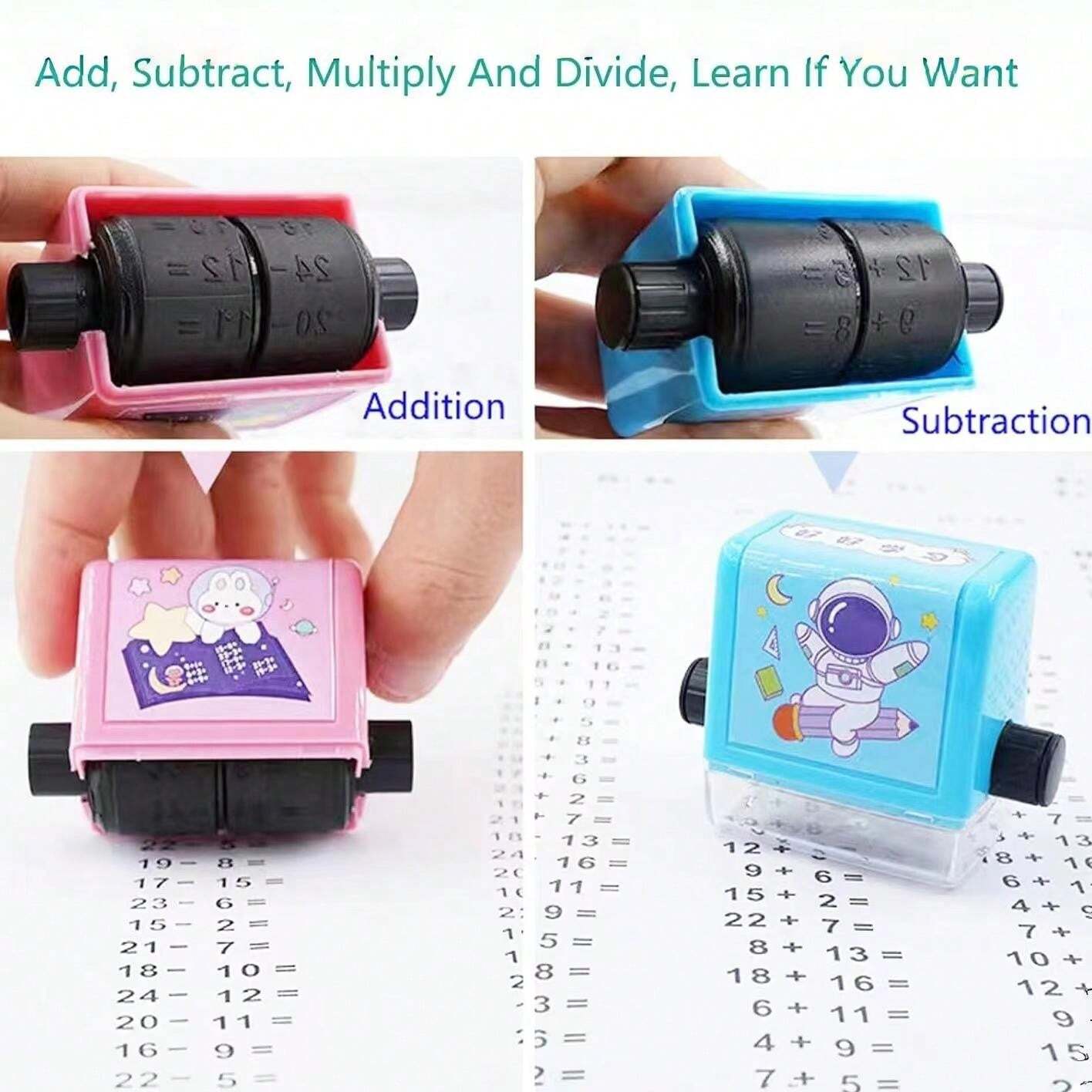 Digital Instructional Seal Addition, Subtraction, Multiplication And ...