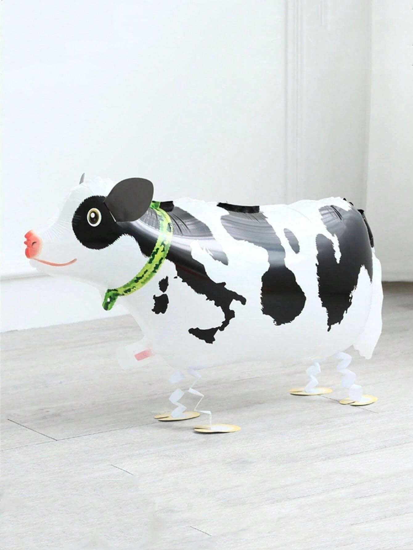 1pc Eid Al-Adha Walking Bull Aluminum Foil Balloon, White Walking Bull ...