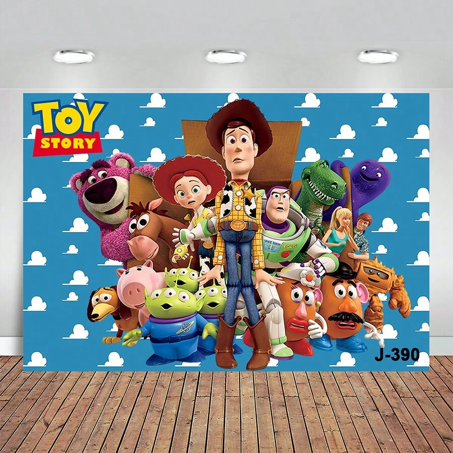 Toy Story Photography Backdrops For Birthday Party Supplies Decor Blue ...