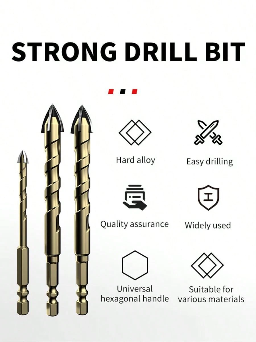 Four-Edged Overlord Drill Hexagonal Handle Concrete Impact Drill ...
