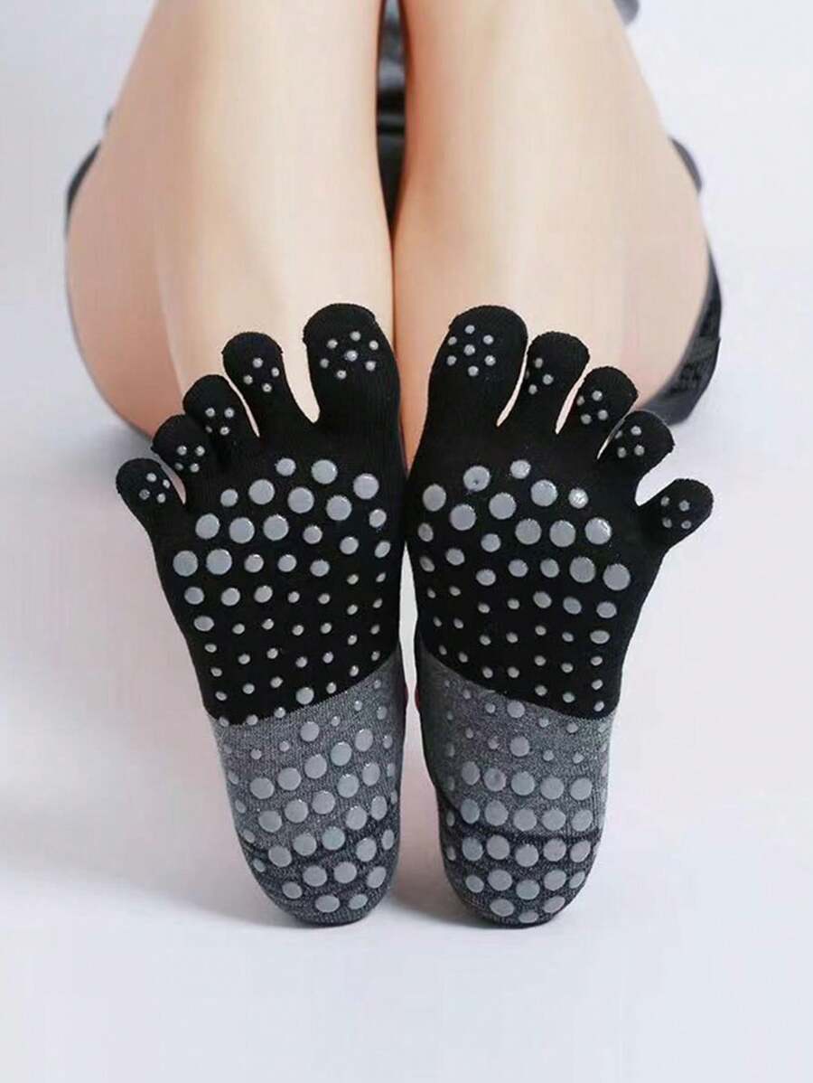 1pair Yoga Toe Socks, Professional Anti-Slip Sport Socks For Spring And ...