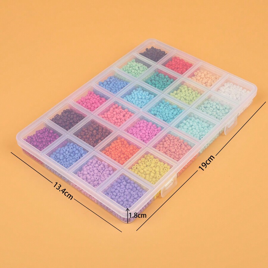 8000pcs 3mm Glass Seed Beads DIY Jewelry Accessories Bracelet Necklace ...