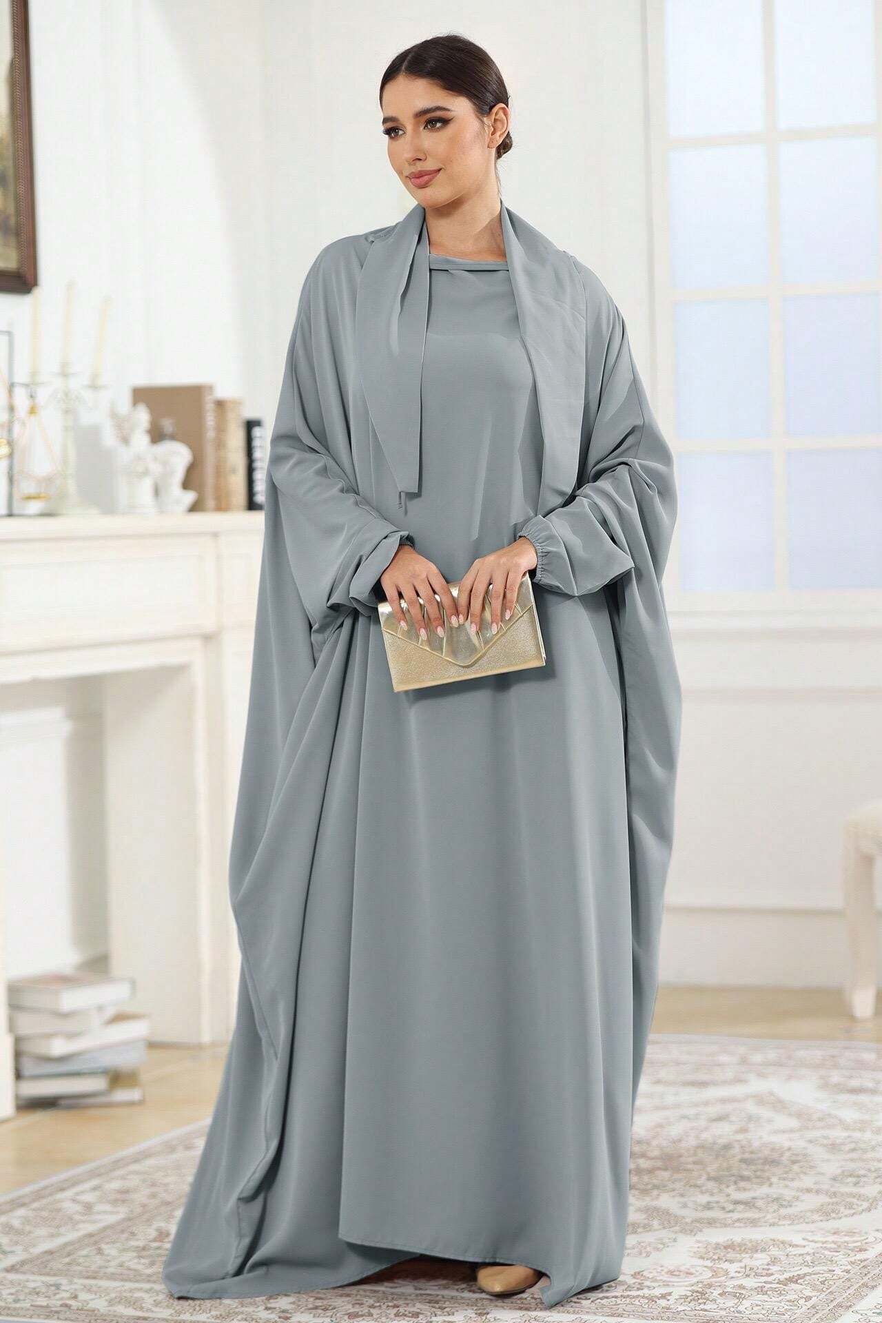 1 pieza De moda y elegante abaya/ bata concebida en estilo femenino ...