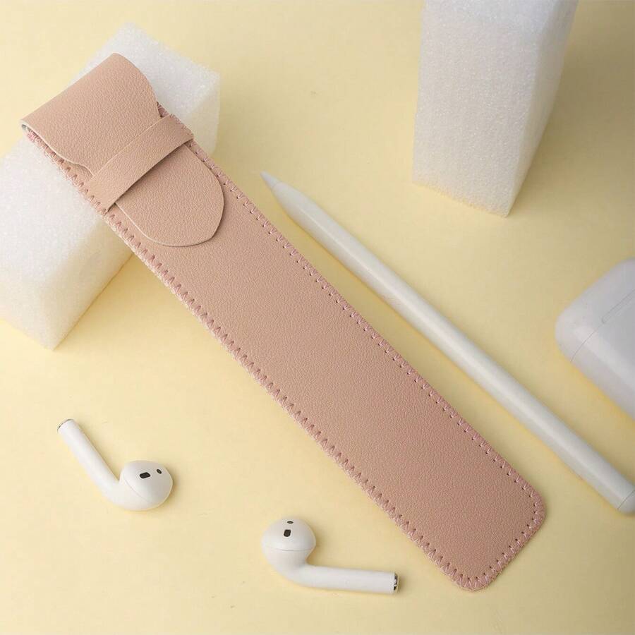 Light Pink PU Leather Touchpen Case, Compatible With Apple Pencil 2nd ...
