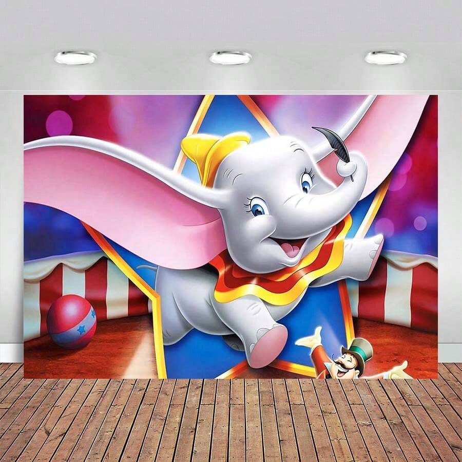 Dumbo Circus Carnival Tent Stage Party Backdrop Birthday Background ...