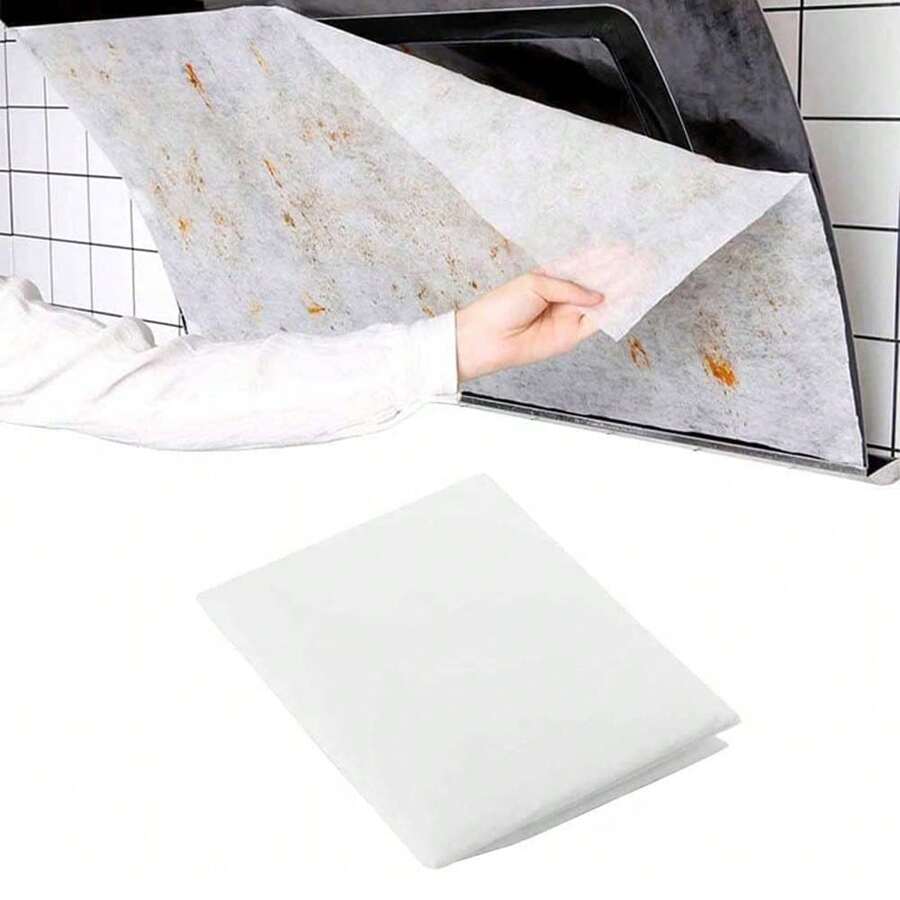 12pcs Kitchen Range Hood Oil-Proof Cover, Oil-Absorbing Sheet, Grease ...