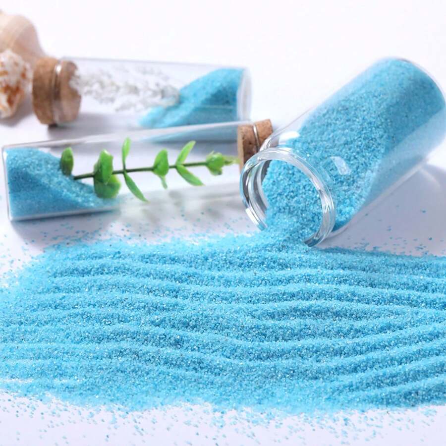 500 Grams Of Light Blue Quartz Sand, Micro Landscape Blue Sand, Wedding ...